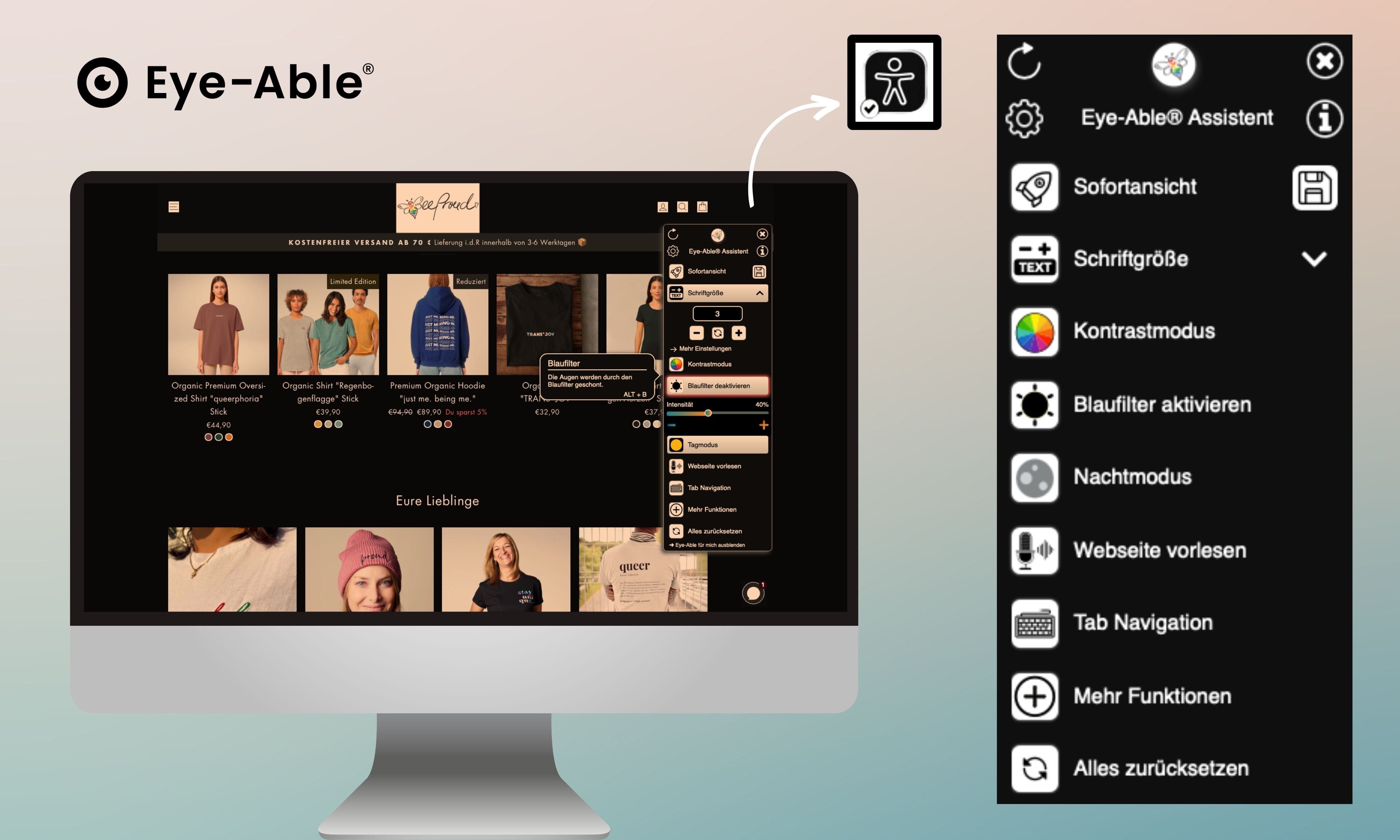 Ein Schritt in Richtung digitale Barrierefreiheit - Unsere Zusammenarb – BeeProud.Shop
