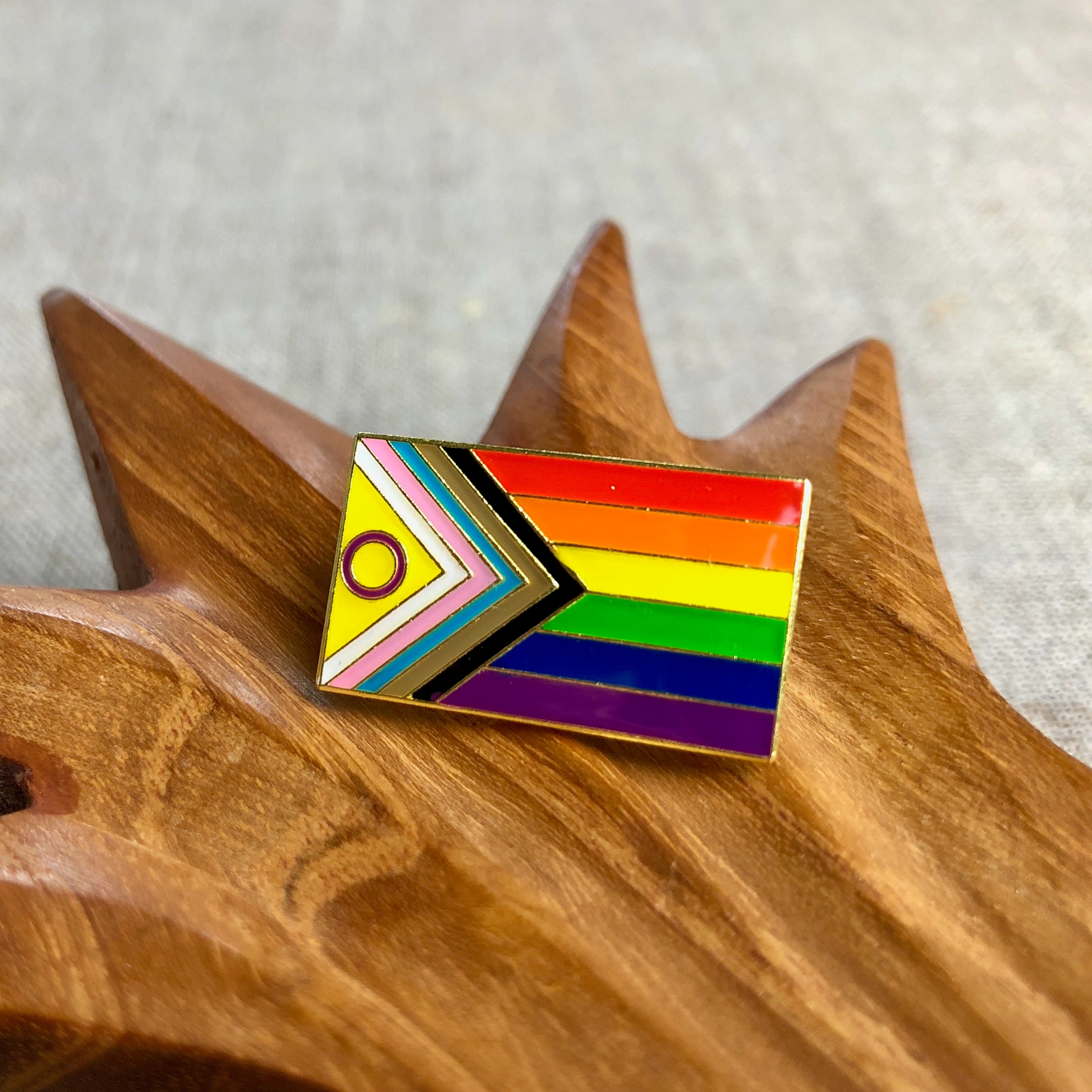 Progress Flag, Pride Pin, LGBT Pin, Queer Pins, Progress Pride Flagge ...
